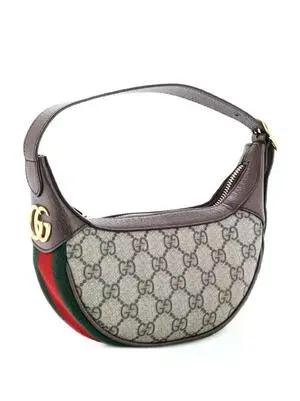 Gucci Ophidia Half Moon Mini Hobo Bag - Brown