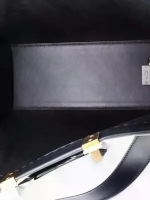Fendi X Versace Fendace Convertible Sunshine Shopper Tote Bag - Black