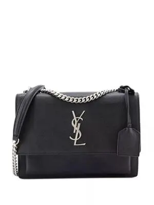 Saint Laurent Sunset Medium Crossbody Bag - Black