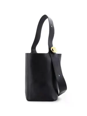Loewe Pebble Leather Bucket Bag - Black