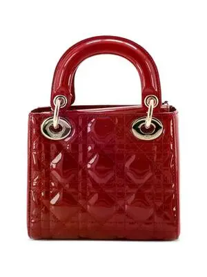 Dior Lady Chain Bag Mini Satchel - Red