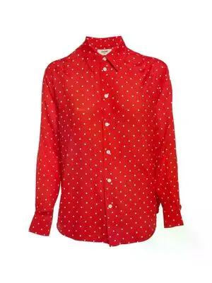 Celine Polka Dot Crepe Shirt