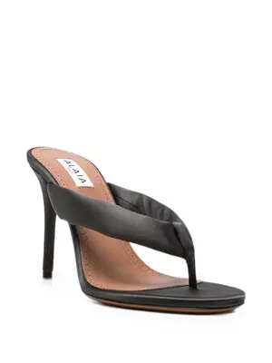Alaïa Leather Thong Sandals