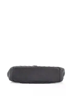 Saint Laurent Matelassé Chevron Leather Shoulder Bag - Grey