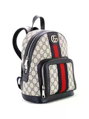 Gucci Ophidia Gg Coated Canvas And Leather Small Backpack