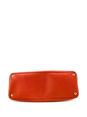 Prada Saffiano Leather Large Handbag - Orange