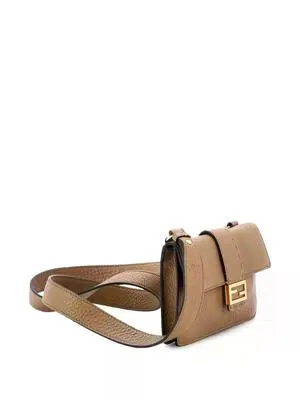 Fendi Baguette Leather Crossbody Bag