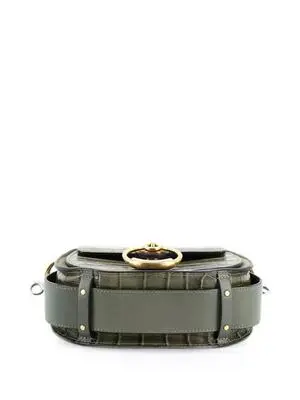 Chloé Tess Shoulder Bag In Crocodile Embossed Leather