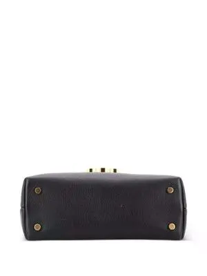 Celine Nino Top Handle Bag Leather Medium Satchel - Black