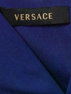 Versace Draped Jersey Mini Dress
