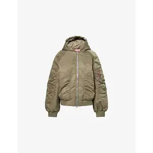 PEACHY DEN Woven Bomber Jacket