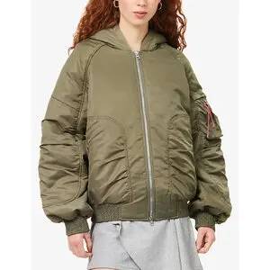 PEACHY DEN Woven Bomber Jacket