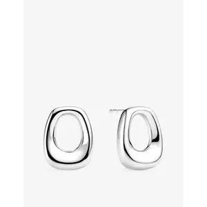 SIF JAKOBS Rhodium-plated Sterling Stud Earrings - Silver