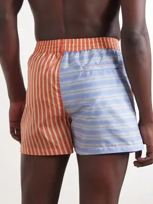 Paul Smith Dual-tone Straight-leg Striped Swim Shorts