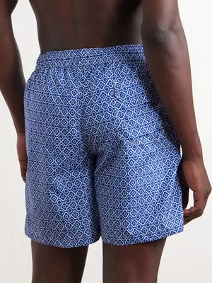 Anderson & Sheppard Straight-leg Printed Swim Shorts