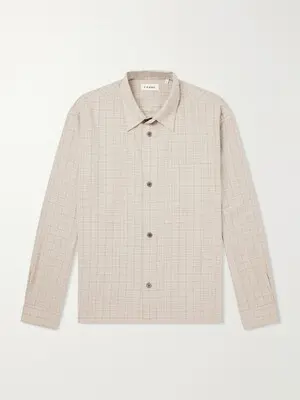 FRAME Checked Woven Shirt - Neutrals