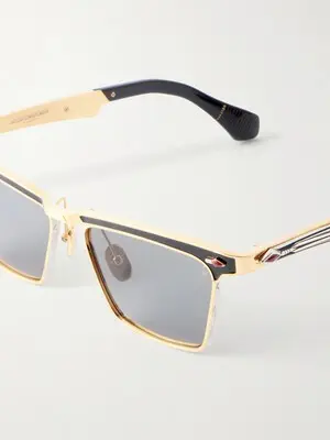 JACQUES MARIE MAGE Miles City Square Frame Sunglasses