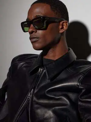 JACQUES MARIE MAGE Walker Squared-frame Acetate Sunglasses