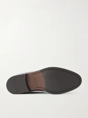 Brunello Cucinelli Evening Glossed Leather Loafers