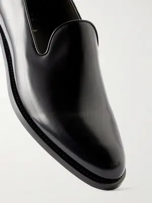 Brunello Cucinelli Evening Glossed Leather Loafers