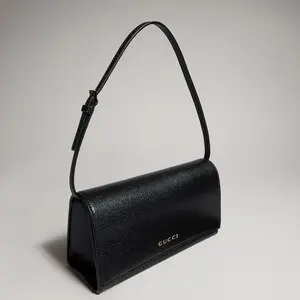 Gucci Mini Pouch With Lettering Leather
