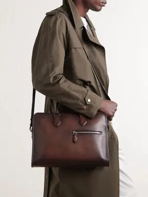 Berluti Un Jour Leather Briefcase