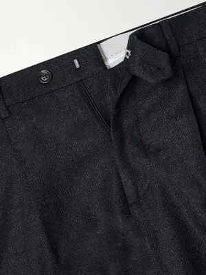 Brunello Cucinelli Straight-leg Pleated Virgin Wool Trousers