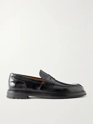 Officine Creative Sax Flexi 001 Leather Loafers - Black