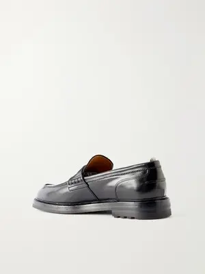 Officine Creative Sax Flexi 001 Leather Loafers - Black