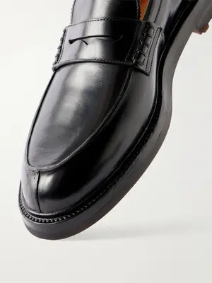 Officine Creative Sax Flexi 001 Leather Loafers - Black