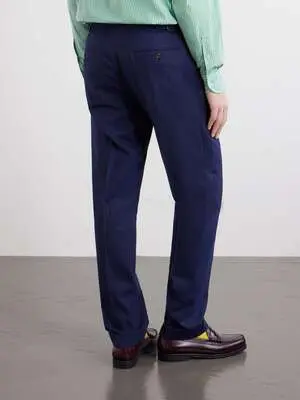 Polo Ralph Lauren Straight-leg Pinstriped Wool-blend Suit Trousers