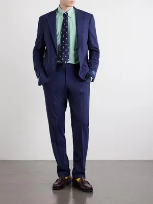 Polo Ralph Lauren Pinstriped Wool-blend Suit Jacket