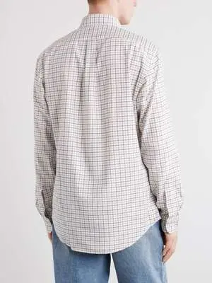 Polo Ralph Lauren Logo-embroidered Checked Cotton Shirt