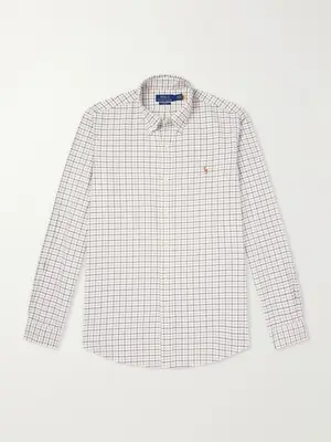 Polo Ralph Lauren Logo-embroidered Checked Cotton Shirt
