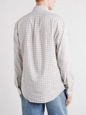 Polo Ralph Lauren Logo-embroidered Checked Cotton Shirt