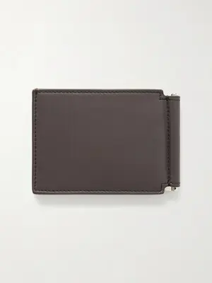 Brunello Cucinelli Logo-debossed Leather Billfold Wallet With Money Clip