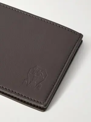 Brunello Cucinelli Logo-debossed Leather Billfold Wallet With Money Clip