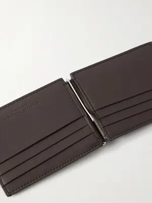 Brunello Cucinelli Logo-debossed Leather Billfold Wallet With Money Clip