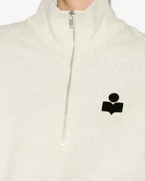 ETOILE Im Logo Cotton Sweatshirt - Ecru