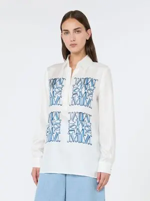 Max Mara Silk Print Shirt