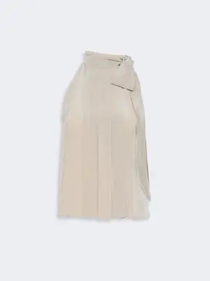 Max Mara Sleeveless Crepe De Chine Top