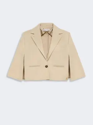 Max Mara Water-repellent Gabardine Cape - Stone