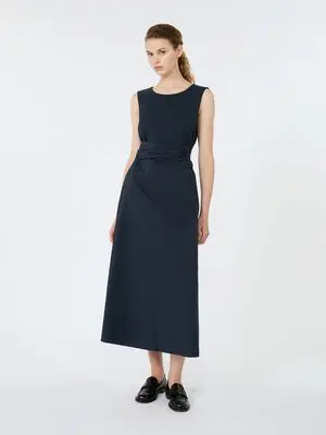 Max Mara Flared Taffeta Dress