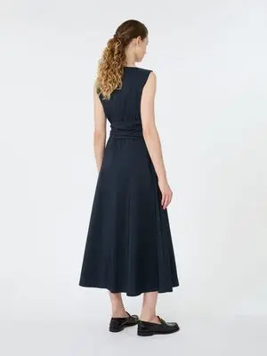 Max Mara Flared Taffeta Dress