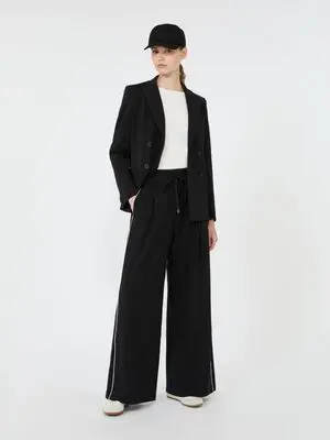 Max Mara Milano-knit Double-breasted Jersey Blazer