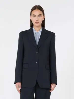 Max Mara Single-breasted Woollen Cloth Jacket