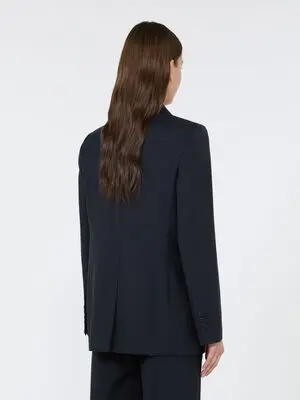 Max Mara Single-breasted Woollen Cloth Jacket