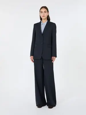 Max Mara Single-breasted Woollen Cloth Jacket