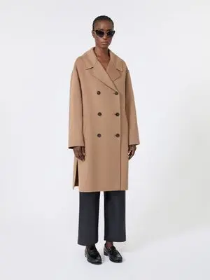 Max Mara Double-breasted Wool Midi Coat