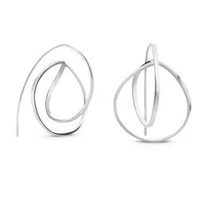 JOIDART Large -plated Earrings Embolic - Silver